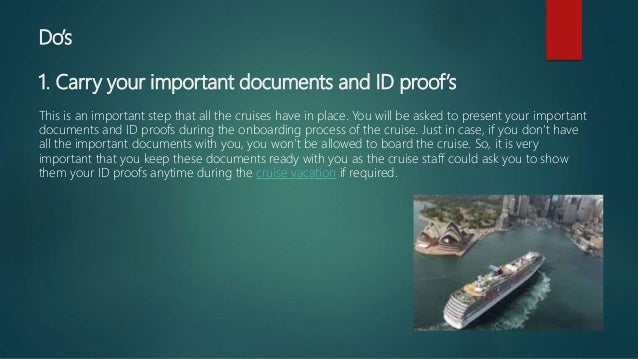 Dos and don'ts to keep in mind for a cruise vacation | PPTX