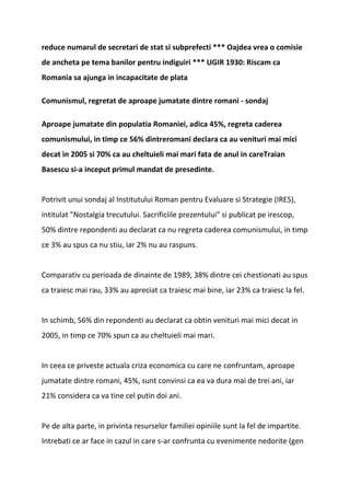 Dosar presa studiu_nostalgie | PDF