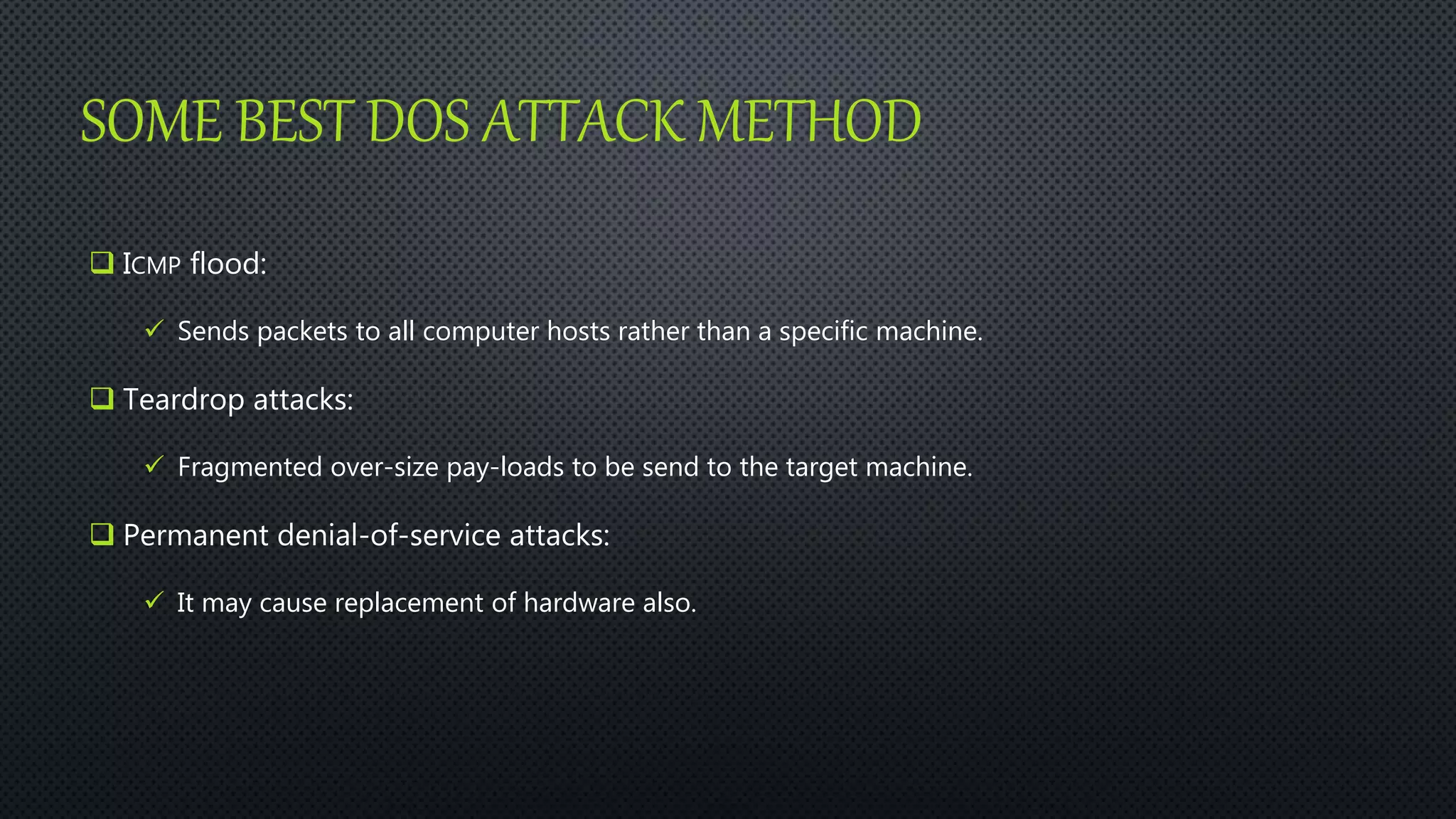 Dos attack | PPTX