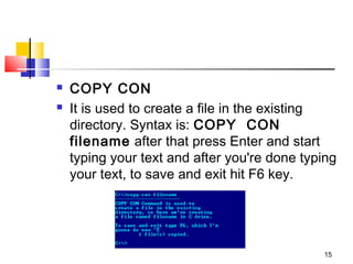 Dos commad. by ammar nawab ppt | PPT