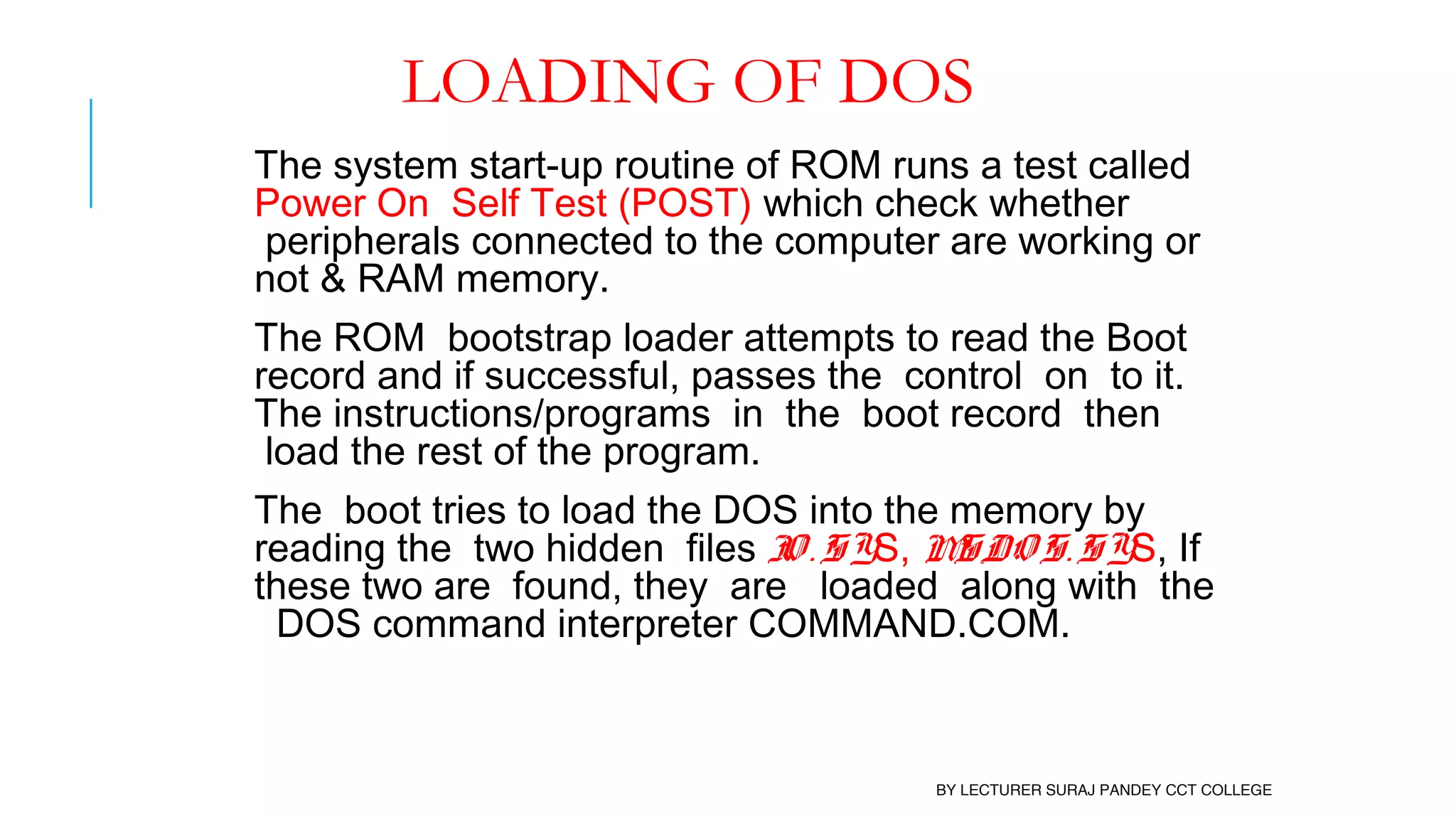 Dos commands | PPT
