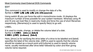 Dos commands new | PPT