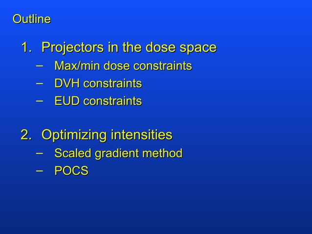Dose Constraints In Imrt | PPT