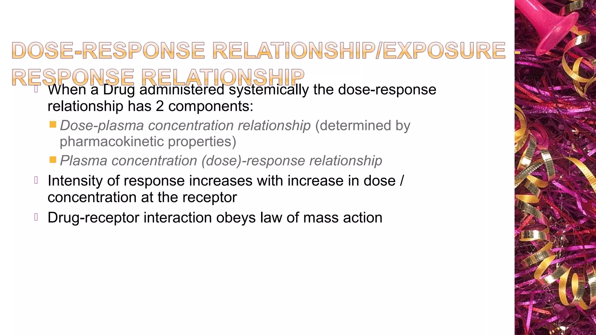 Dose response relationship | PPT