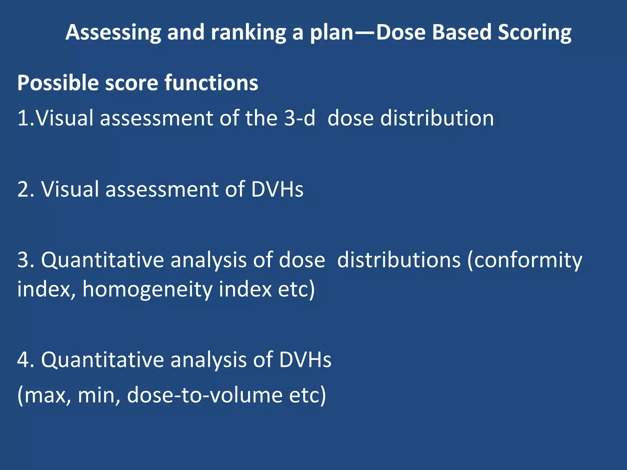 Dose volume histogram | PPT