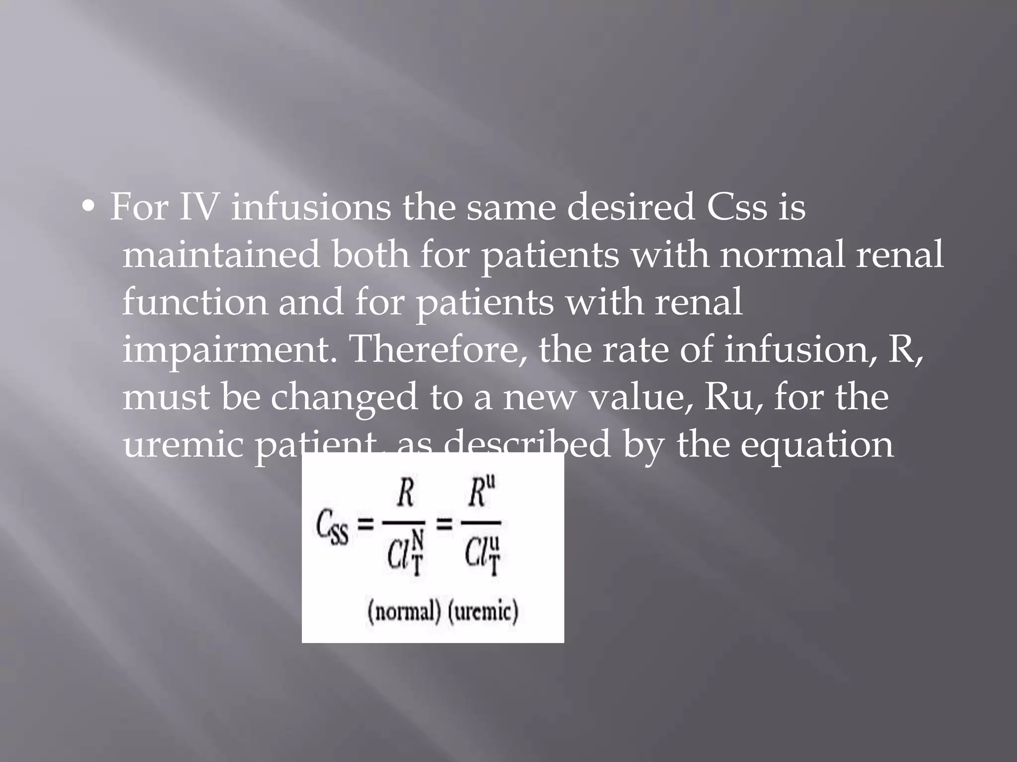 Dose adjustment in Renal failure | PPTX