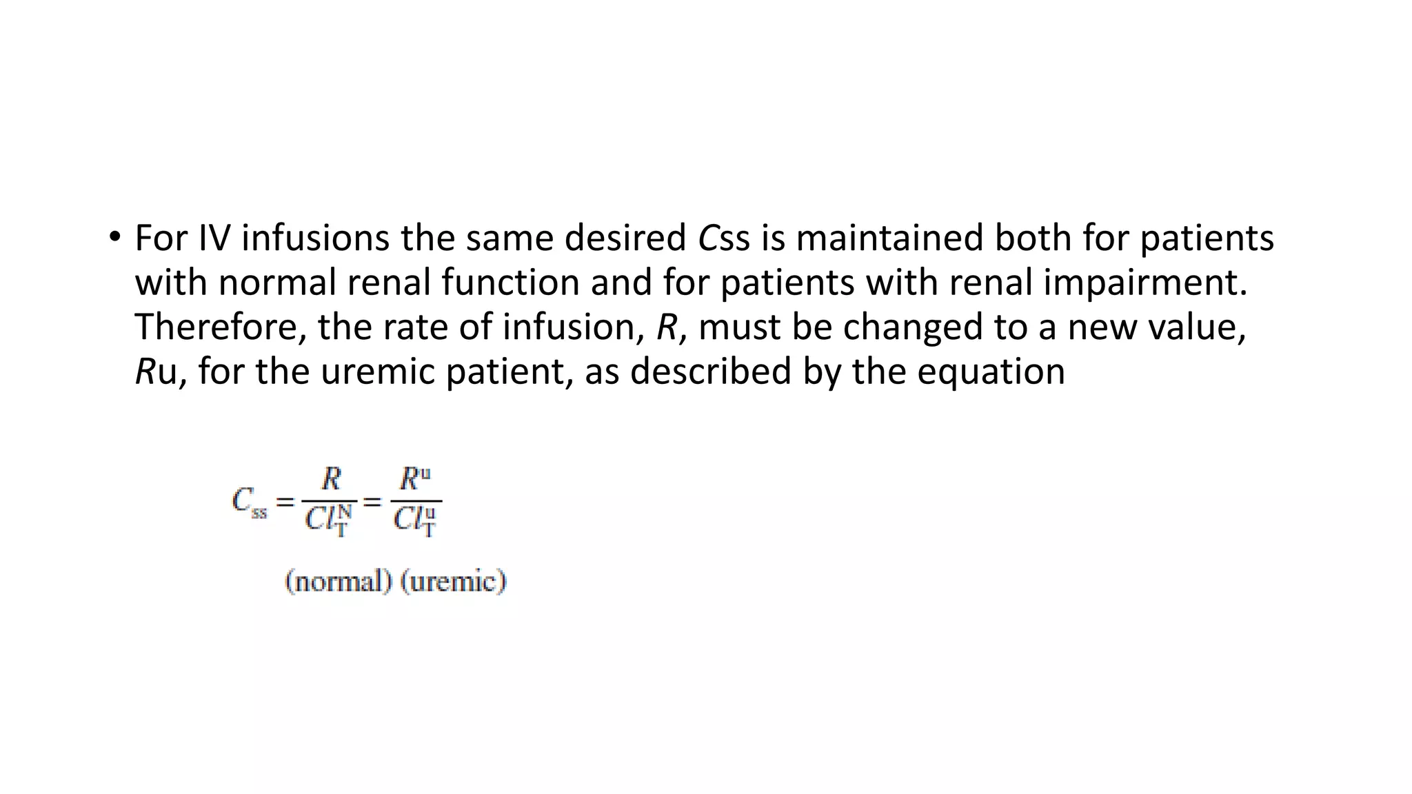 Dose adjustment in renal disease | PDF