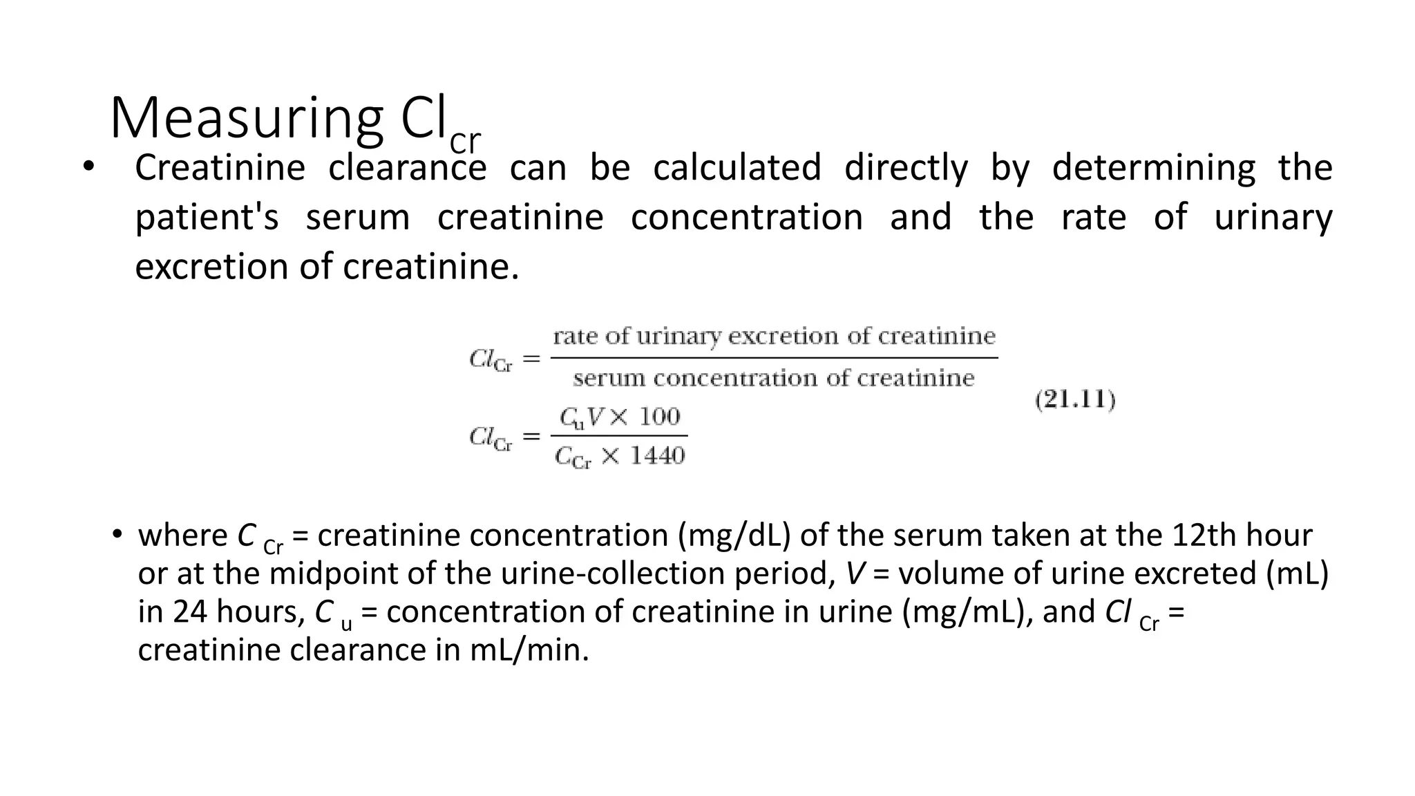 Dose adjustment in renal disease | PDF