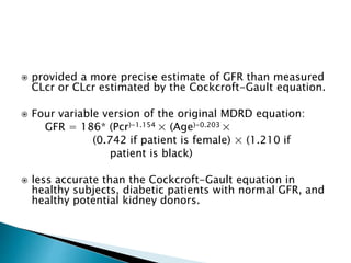 Dose adjustment in renal disorder | PPTX