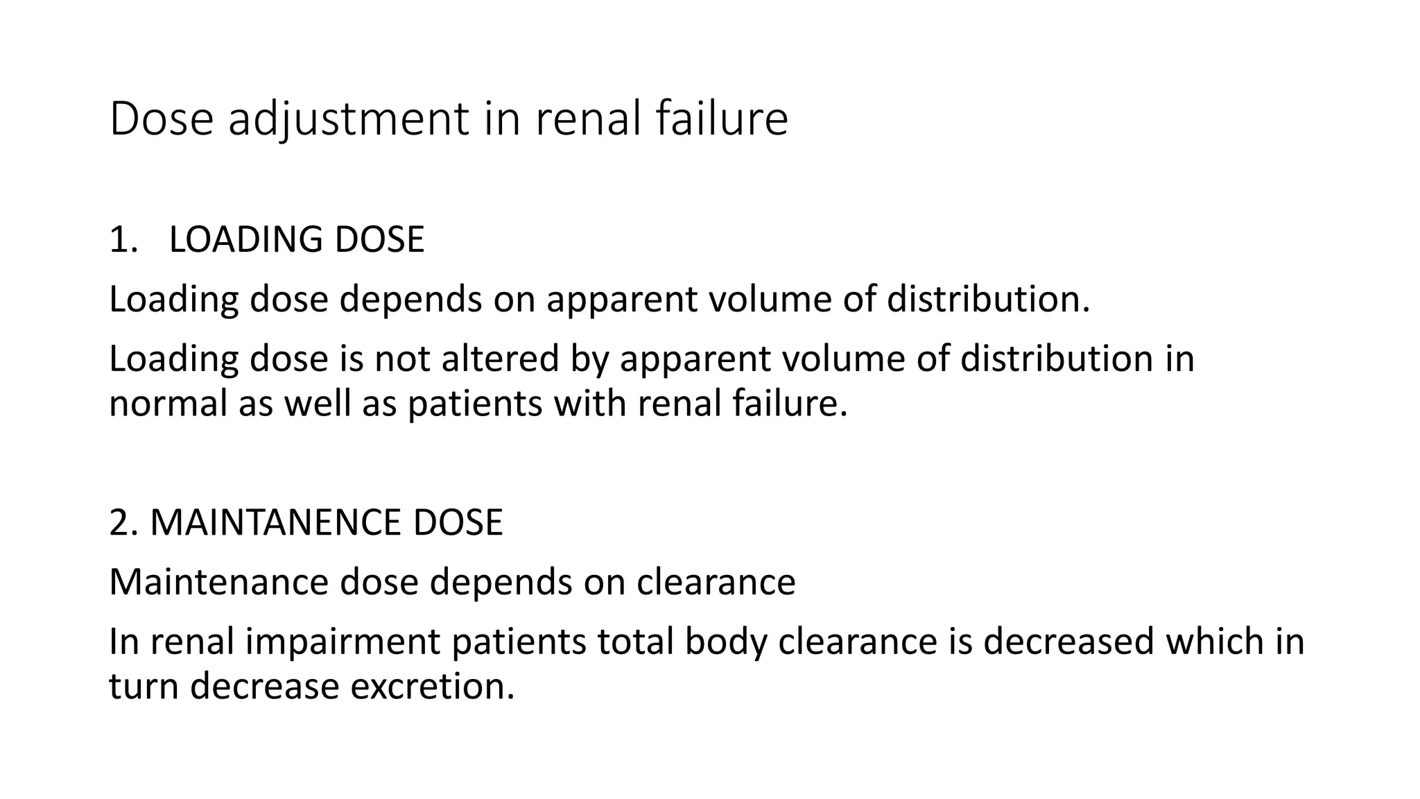 Dose adjustment in renal failure NM.pptx | Endocrine and Metabolic ...