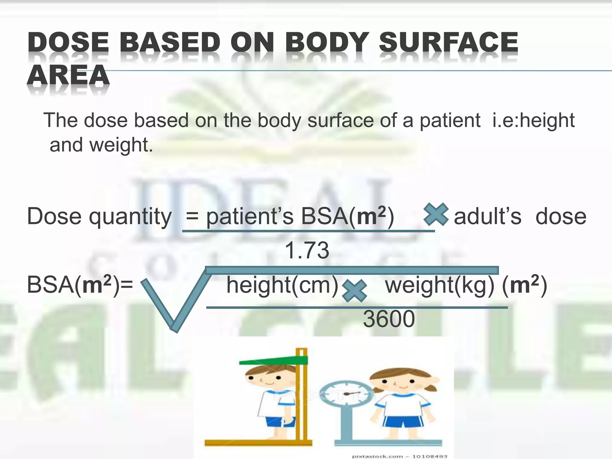 Dose calculation | PPTX