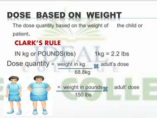 Dose calculation | PPTX