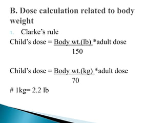 Pediatric Dose calculation and Pediatric Glasgow coma Scale | PPTX ...