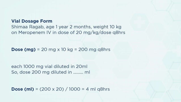 Dose Calculations | PPT