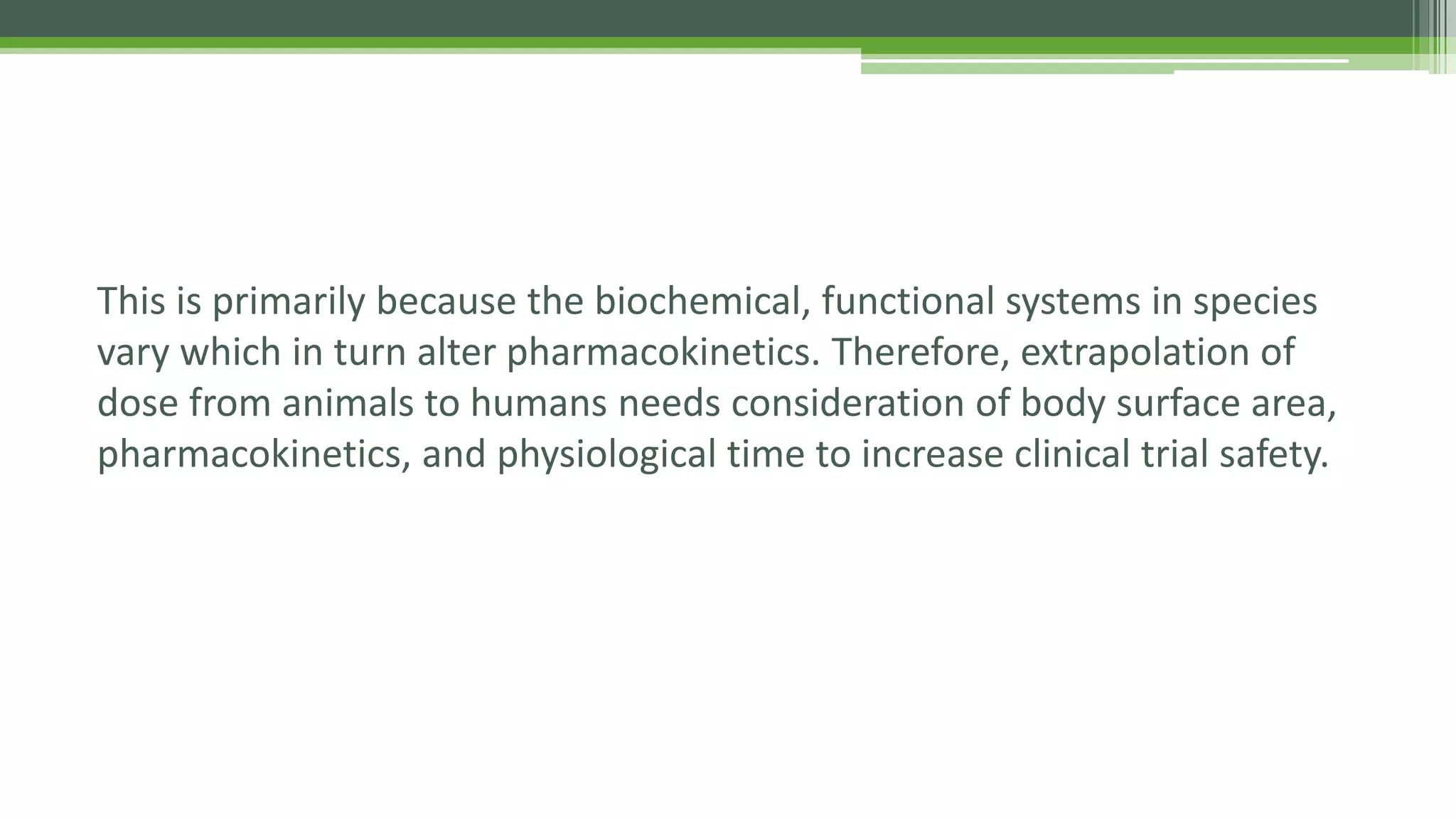 Dose conversion from animal to human | PPTX