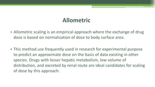 Dose conversion from animal to human | PPTX