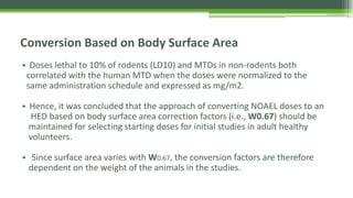 Dose conversion from animal to human | PPTX