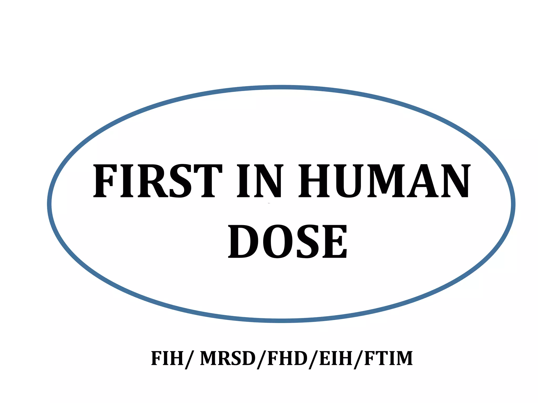 Dose determination in preclinical and clinical studies | PPTX