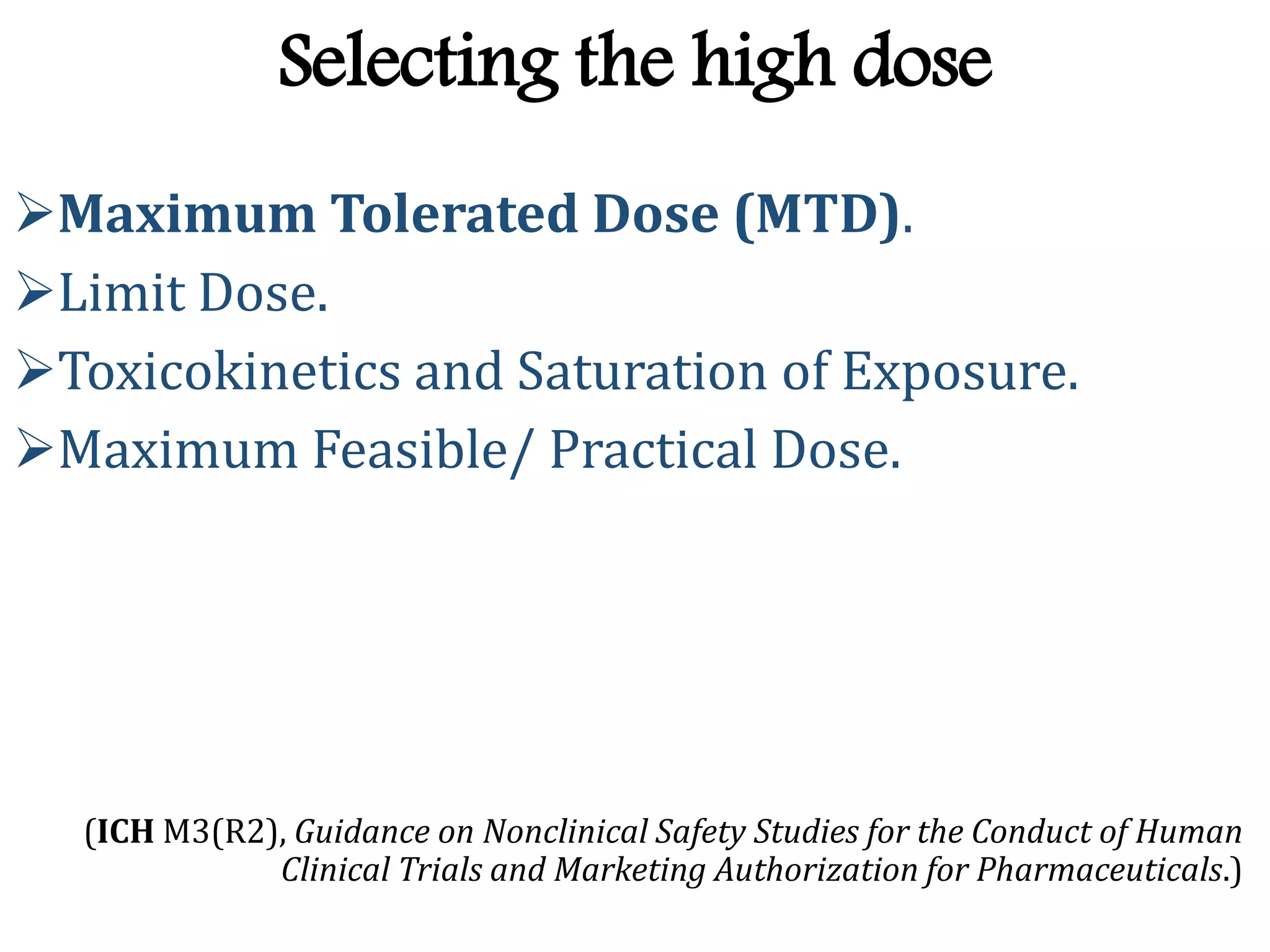 Dose determination in preclinical and clinical studies | PPTX
