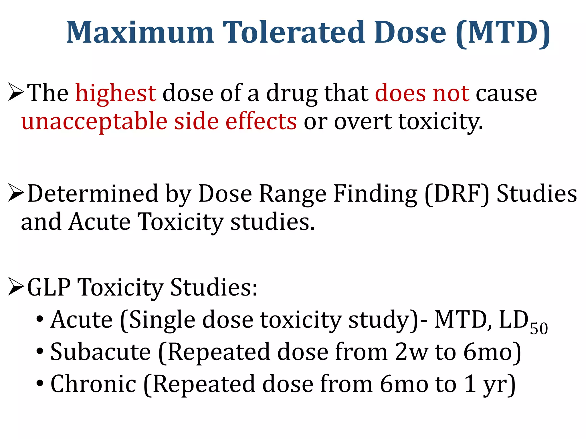 Dose determination in preclinical and clinical studies | PPTX