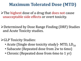 Dose determination in preclinical and clinical studies | PPTX