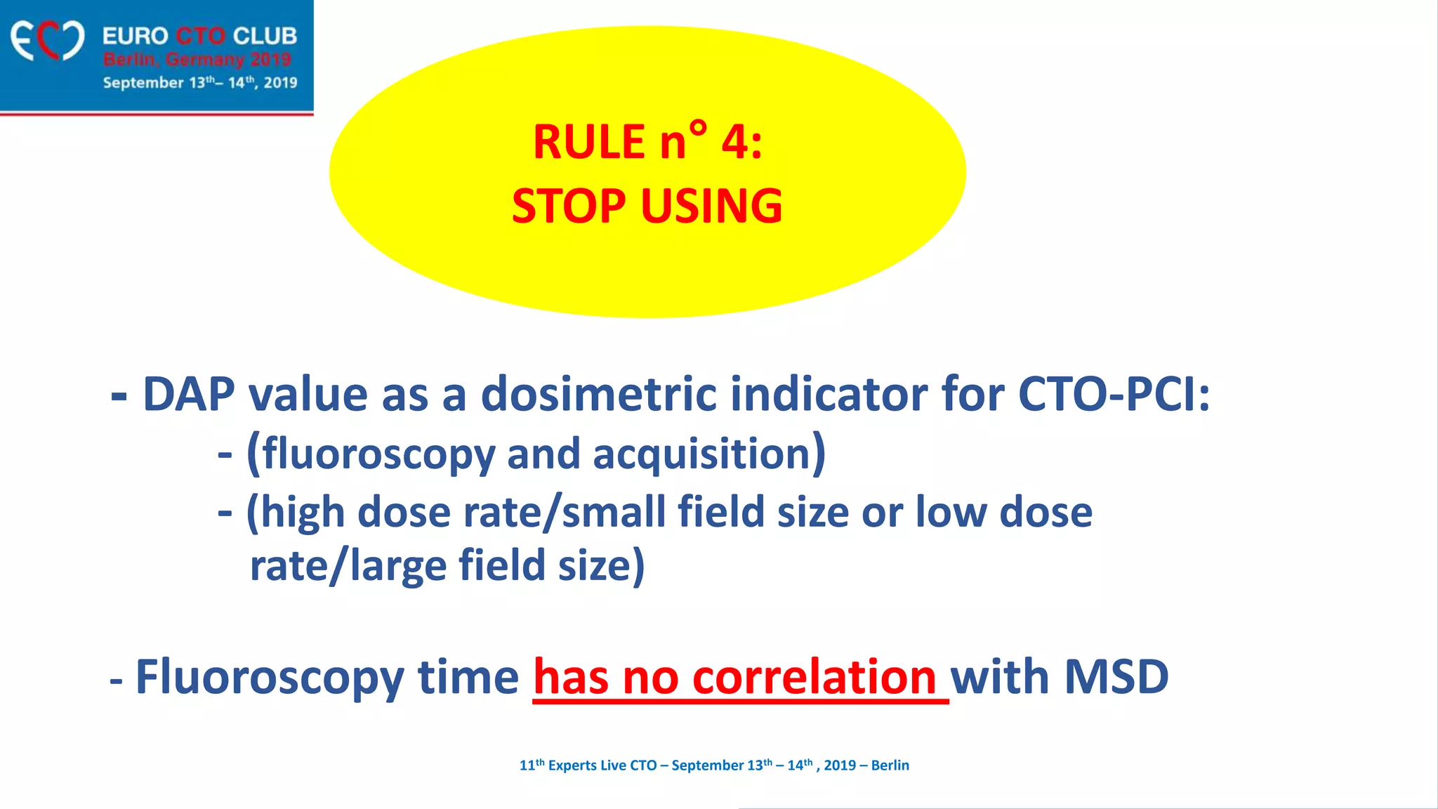 Radiation management in CTO PCI | PPTX