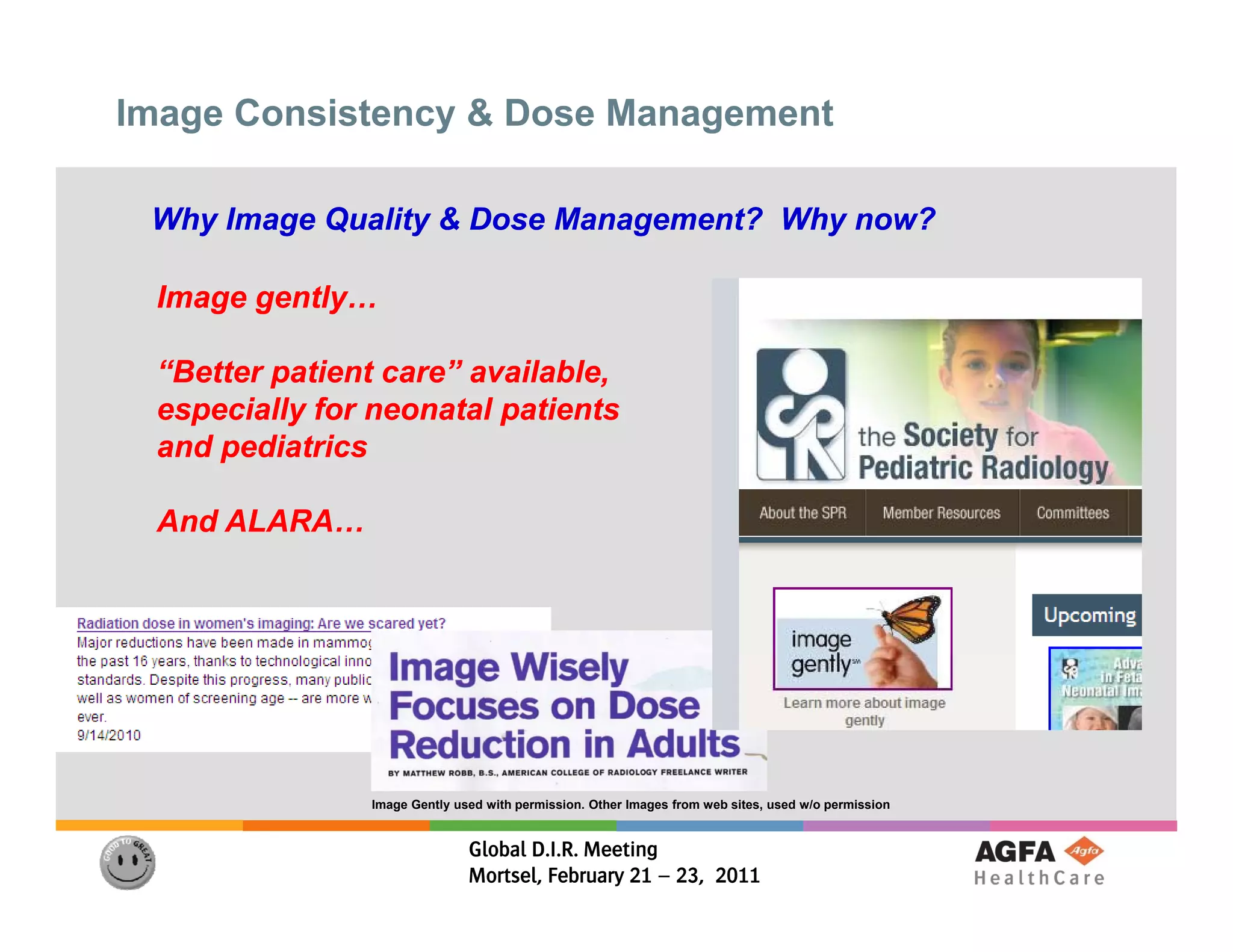 AGFA - Dose Management for Image Quality | PDF