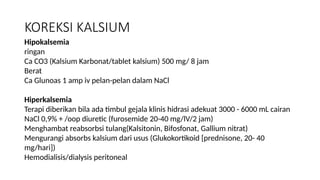 DOSE OBAT-OBATAN CONTINOUS, KOREKSI ELEKTROLIT, DLL | PPTX