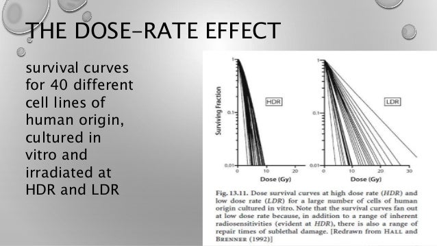Dose rate effect in brachytherapy