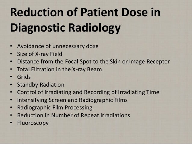 Dose reduction in Conventional Radiography and Fluoroscopy