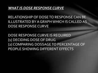 Dose response relationship | PPTX