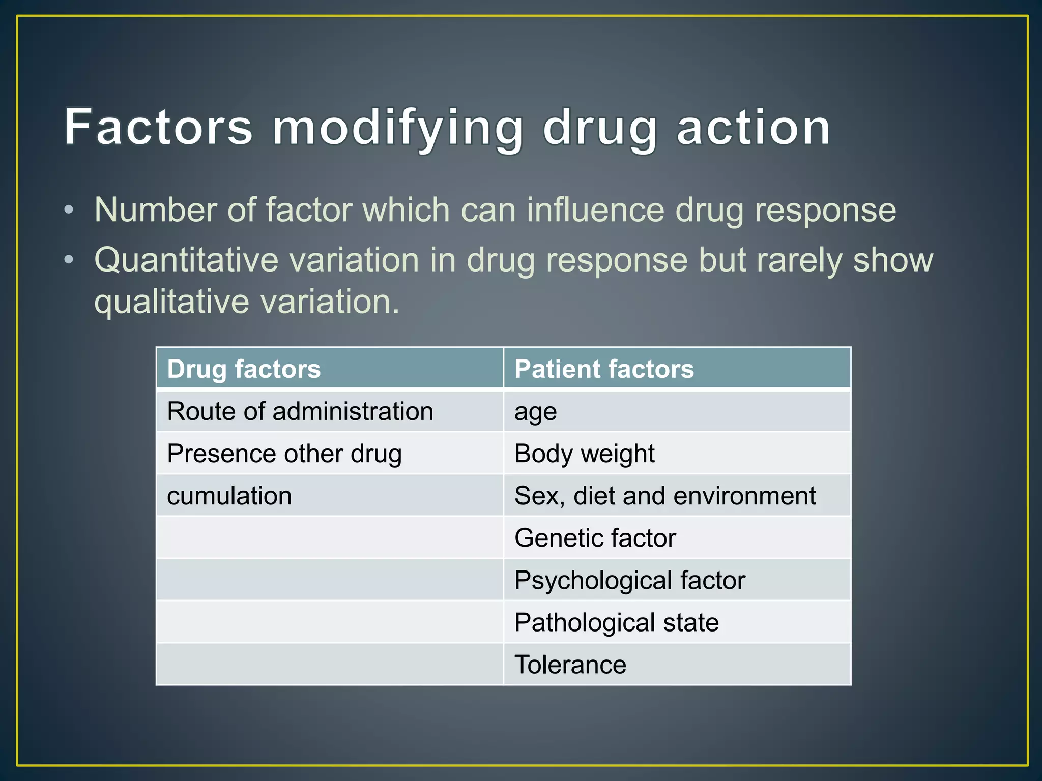 Dose response relationship | PPTX