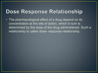Dose response relationship | PPTX