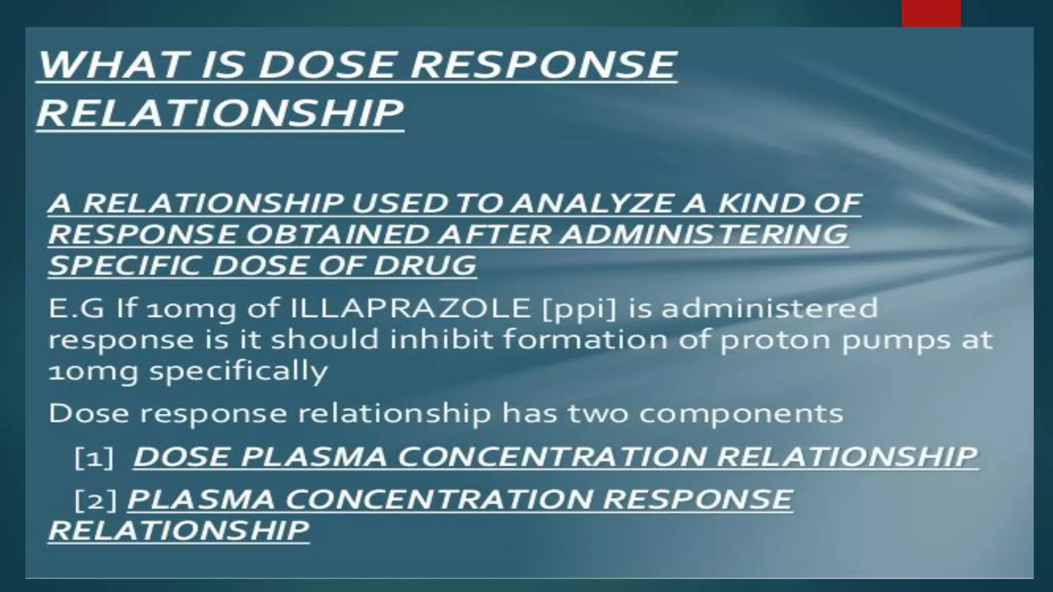 Dose response relationship | PDF