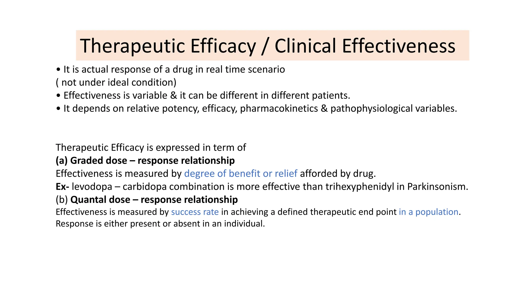 Drug Dose Response Relationship Pharmacology.pptx
