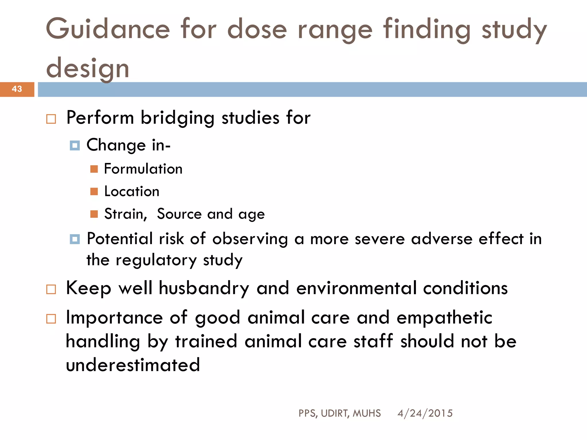 Dose selection | PDF