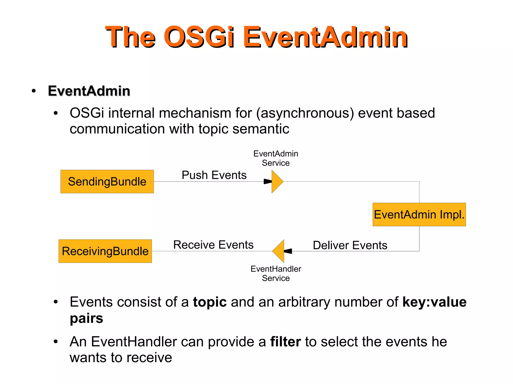 Distributed Services - OSGi 4.2 and possible future enhancements | PDF