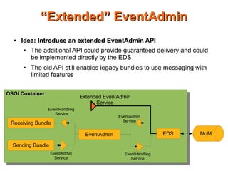 Distributed Services - OSGi 4.2 and possible future enhancements | PPT