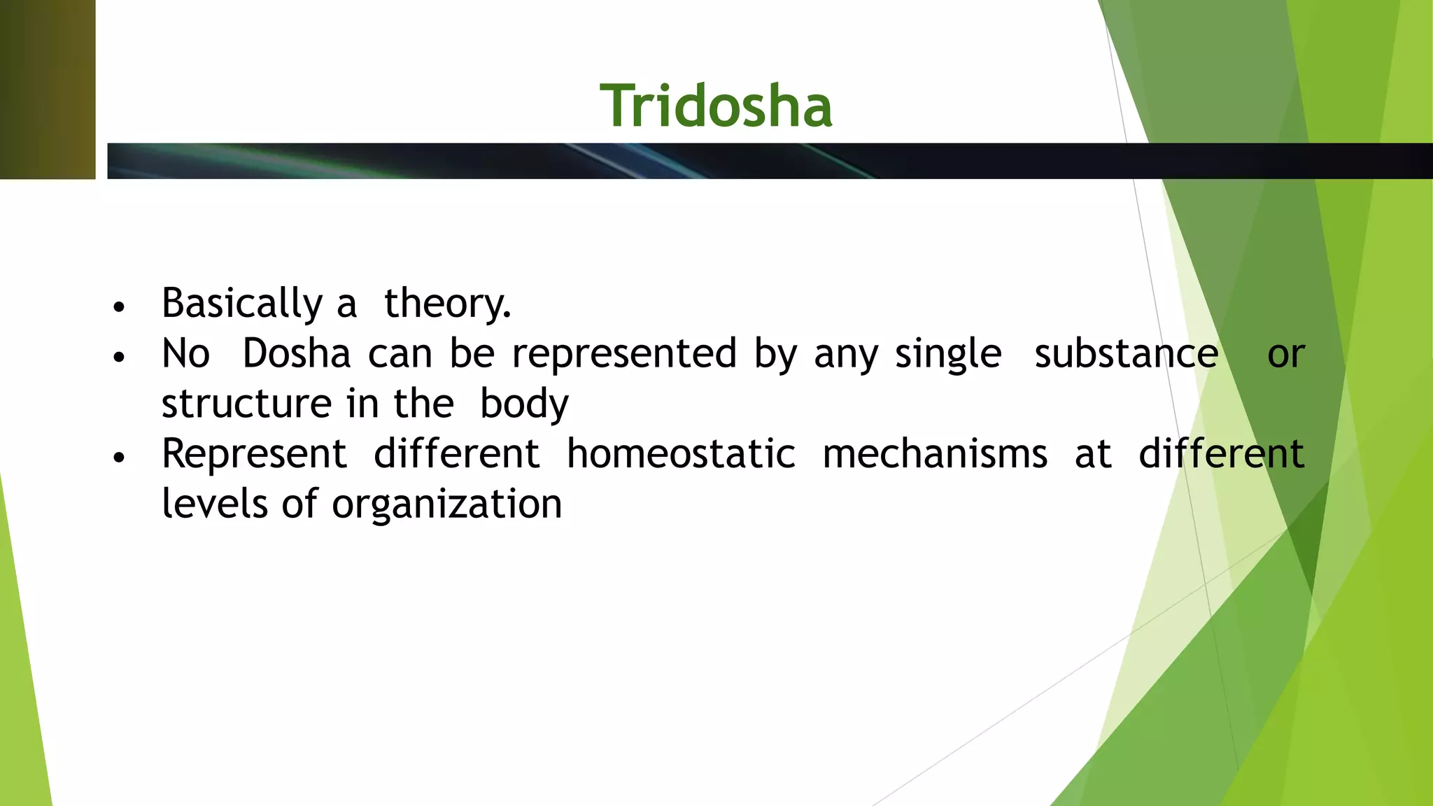 Understanding the Tridosha Theory | PPTX