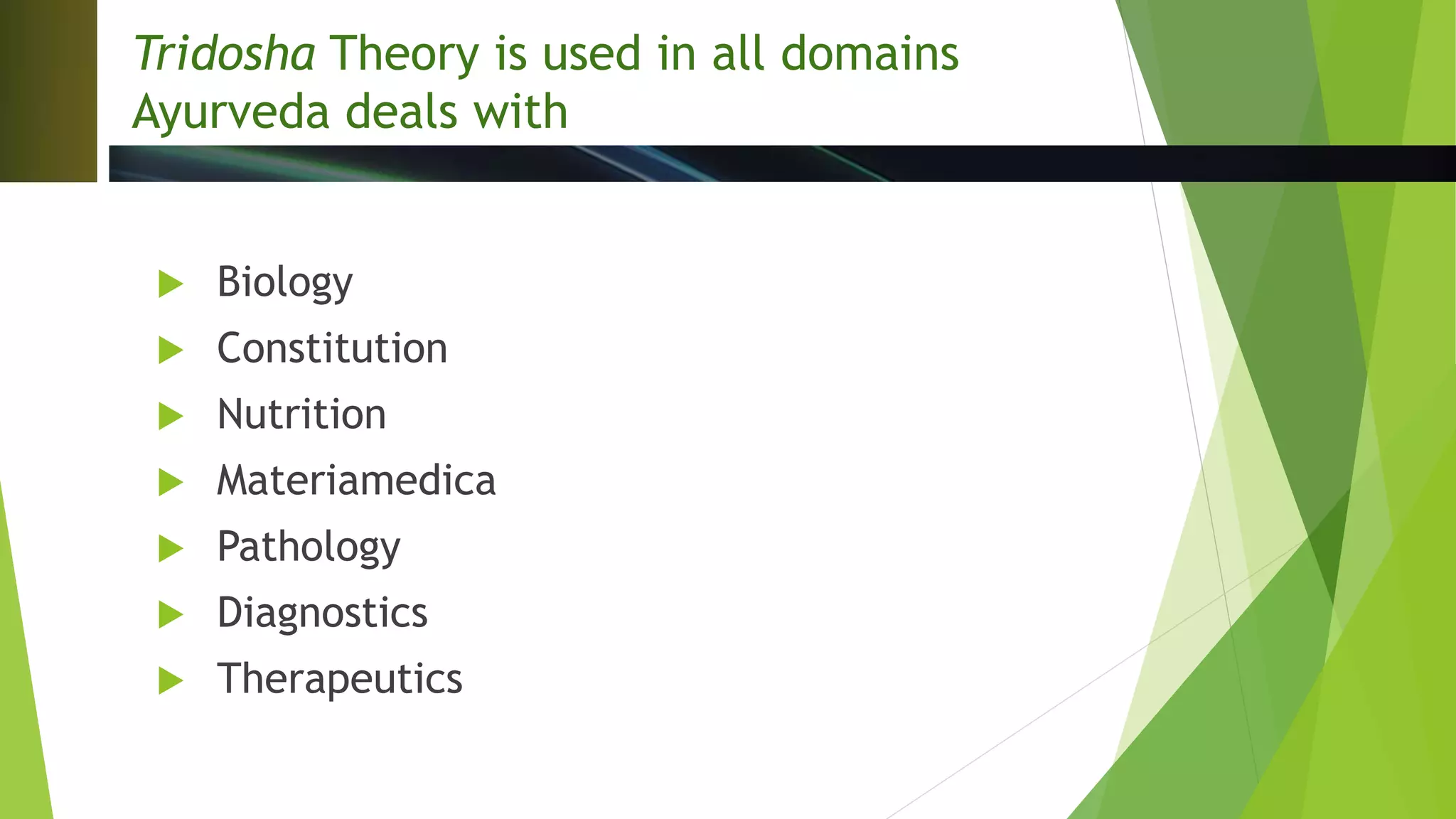Understanding the Tridosha Theory | PPTX