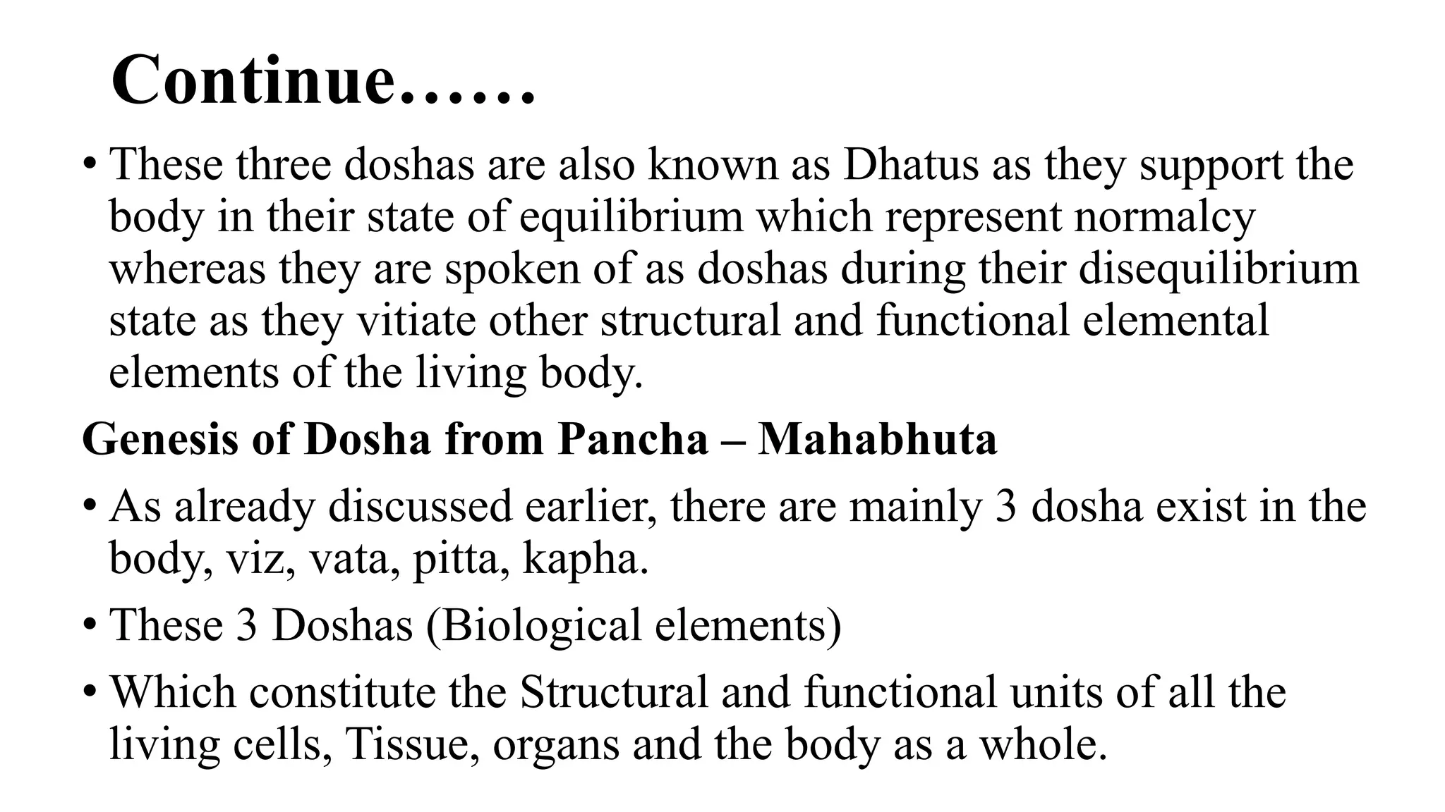Dosha dhatu mala | PPTX