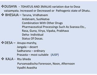 Importance of Dosha, Dushya and Bala, Stage Of Disease In Treating Them ...
