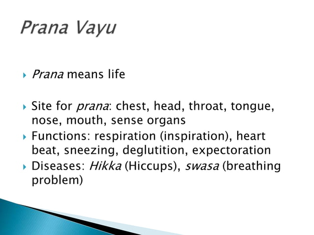 Tri-Doshas as per ancient Ayurvedic medical system.pptx | Lung and ...