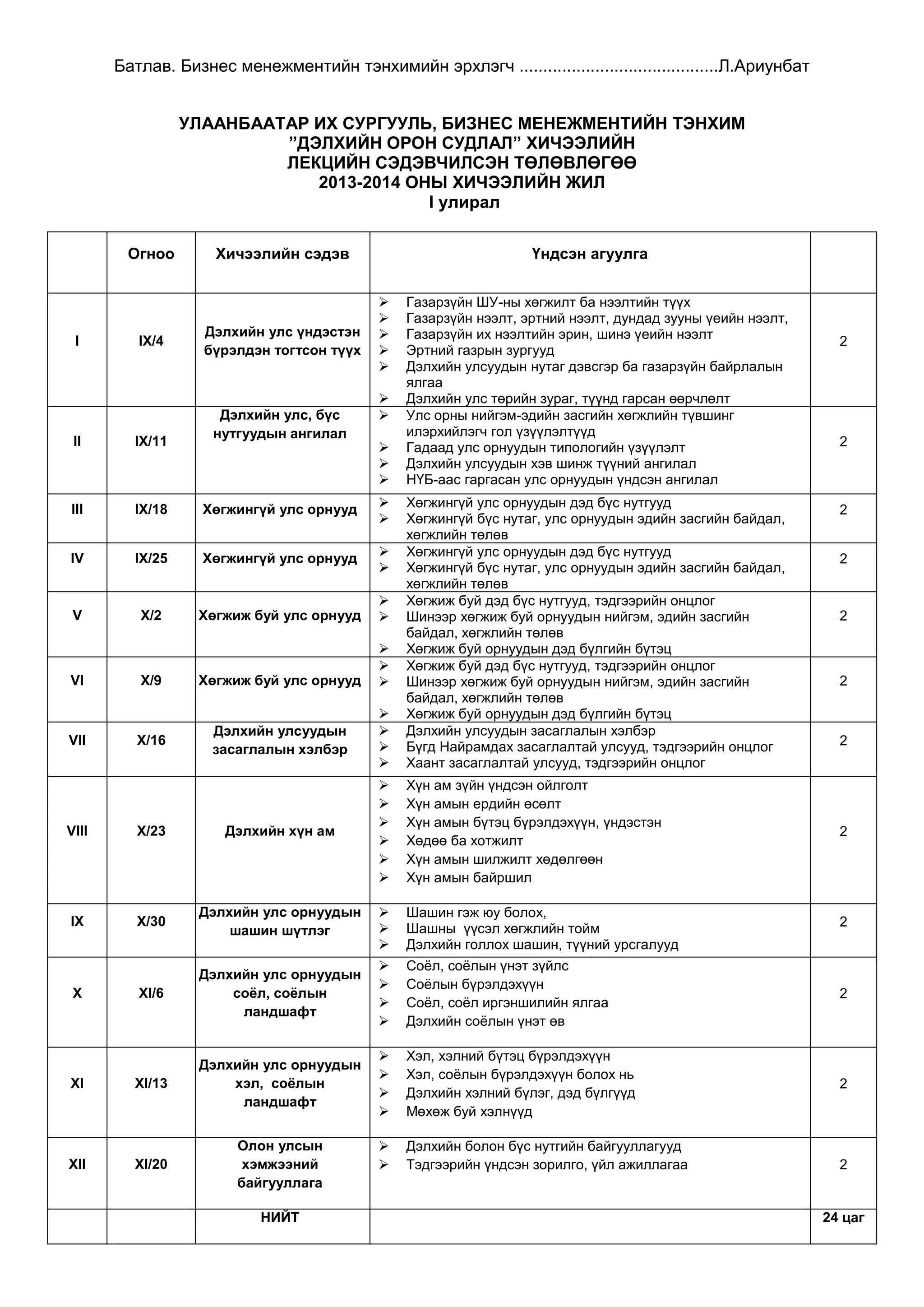 Dos hicheeliin todorhoilolt | PDF