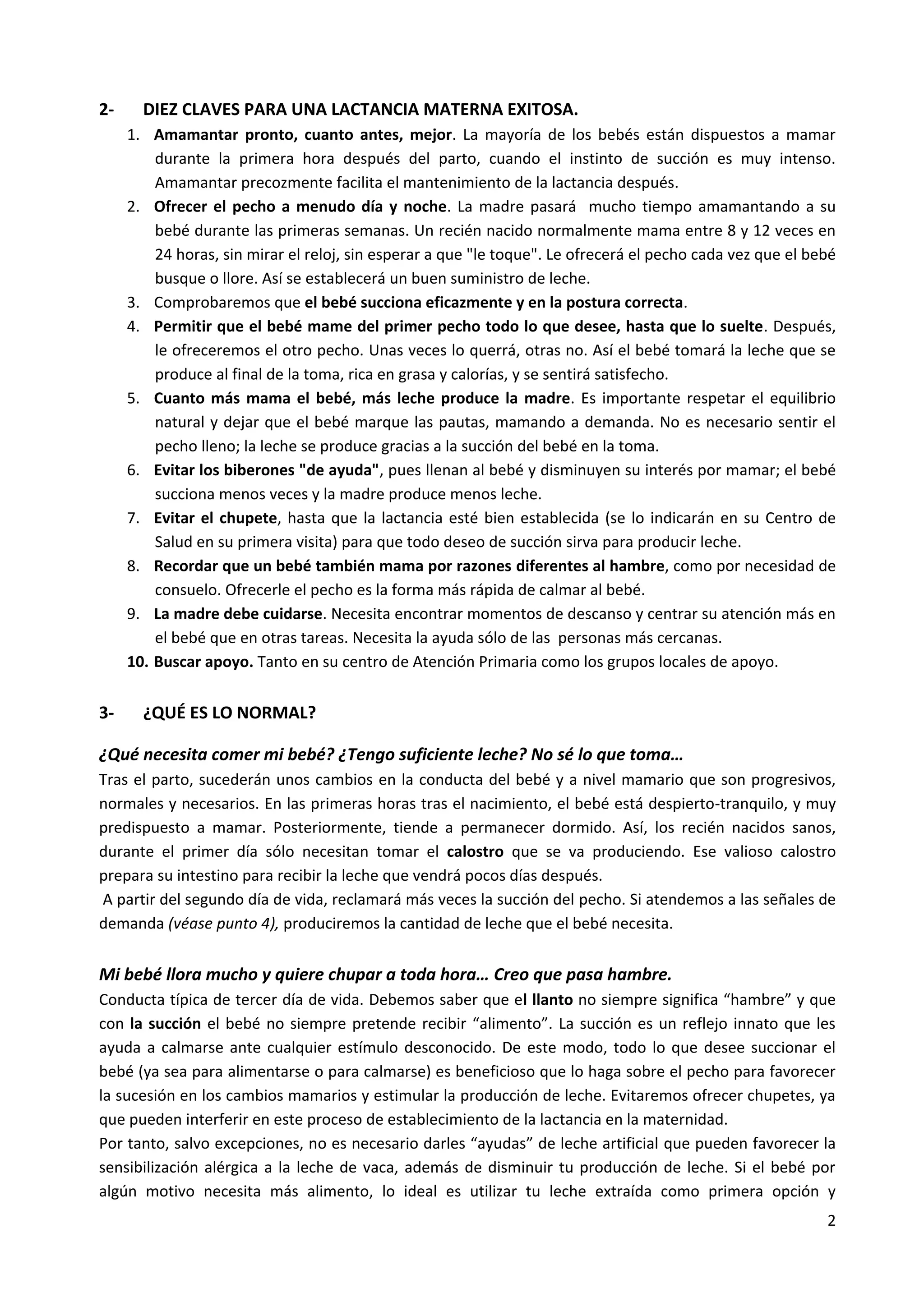 Dosier definitivo lactancia materna | PDF