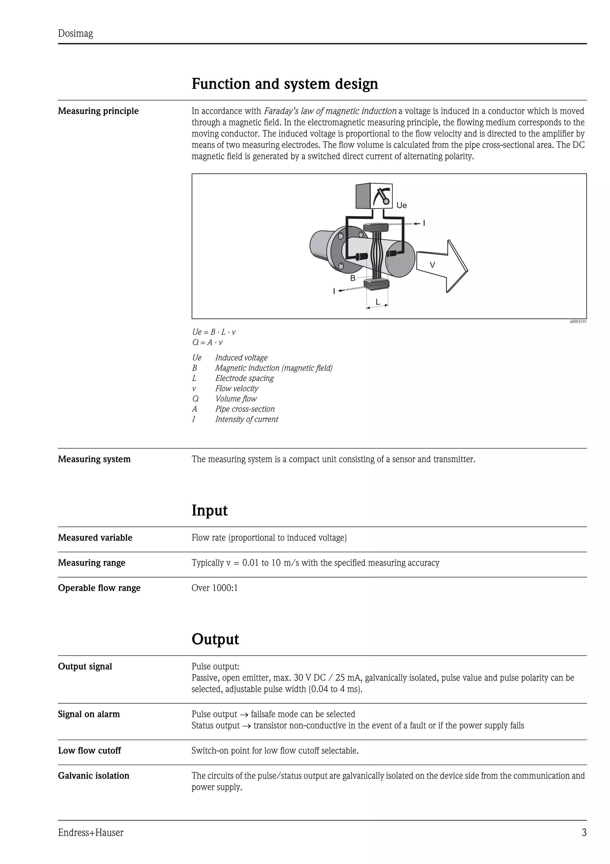 Dosimag. Electromagnetic Flow Measuring System | PDF