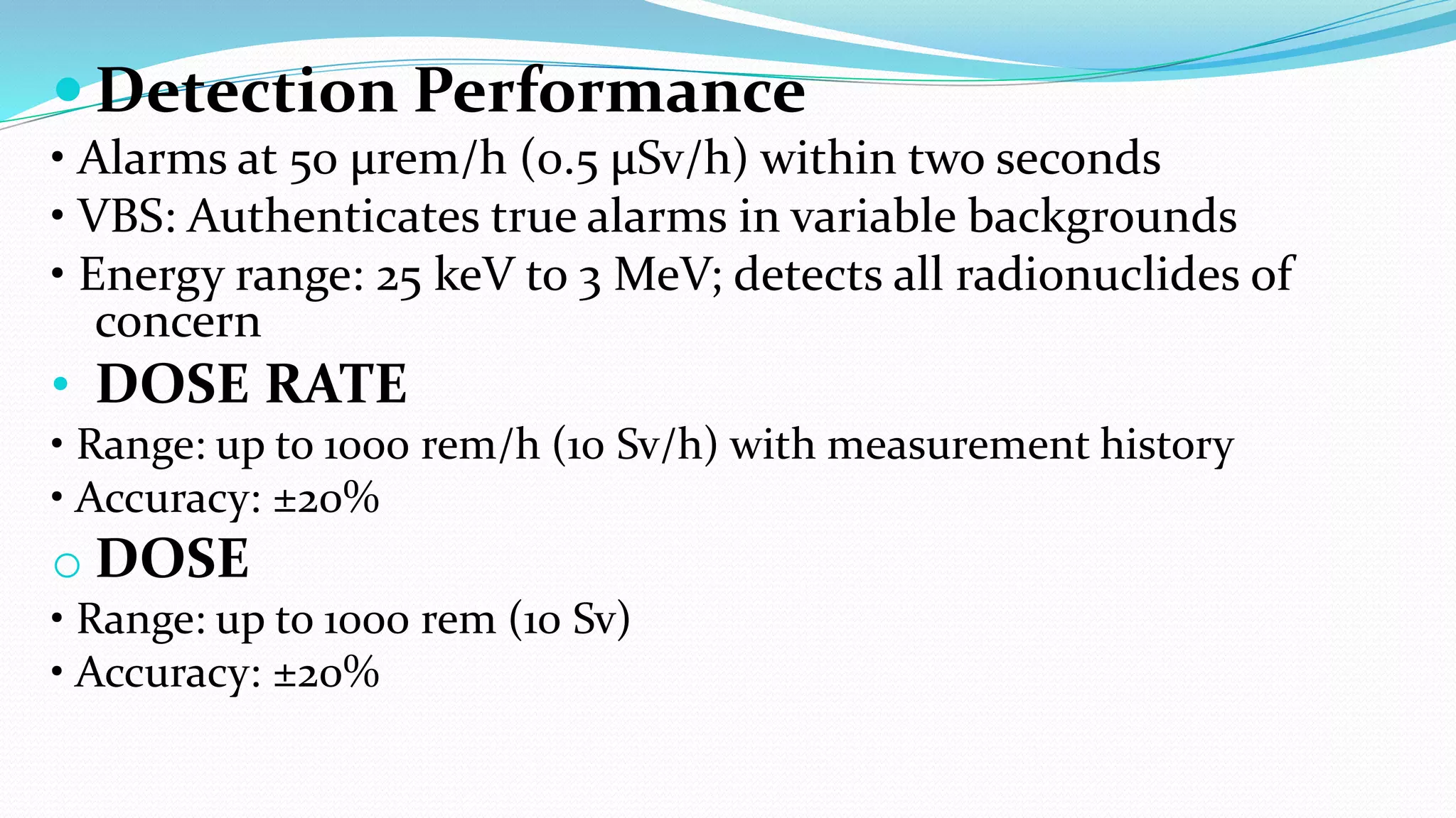 Dosimeter advancements | PPTX