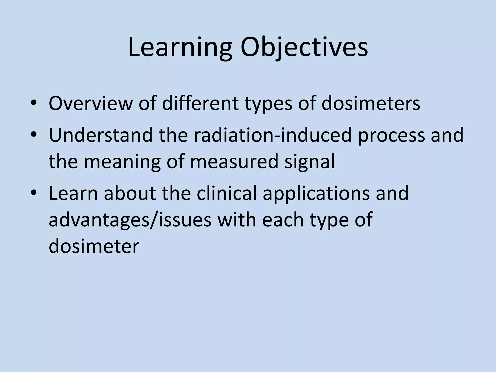Dosimetry 2 | PPT