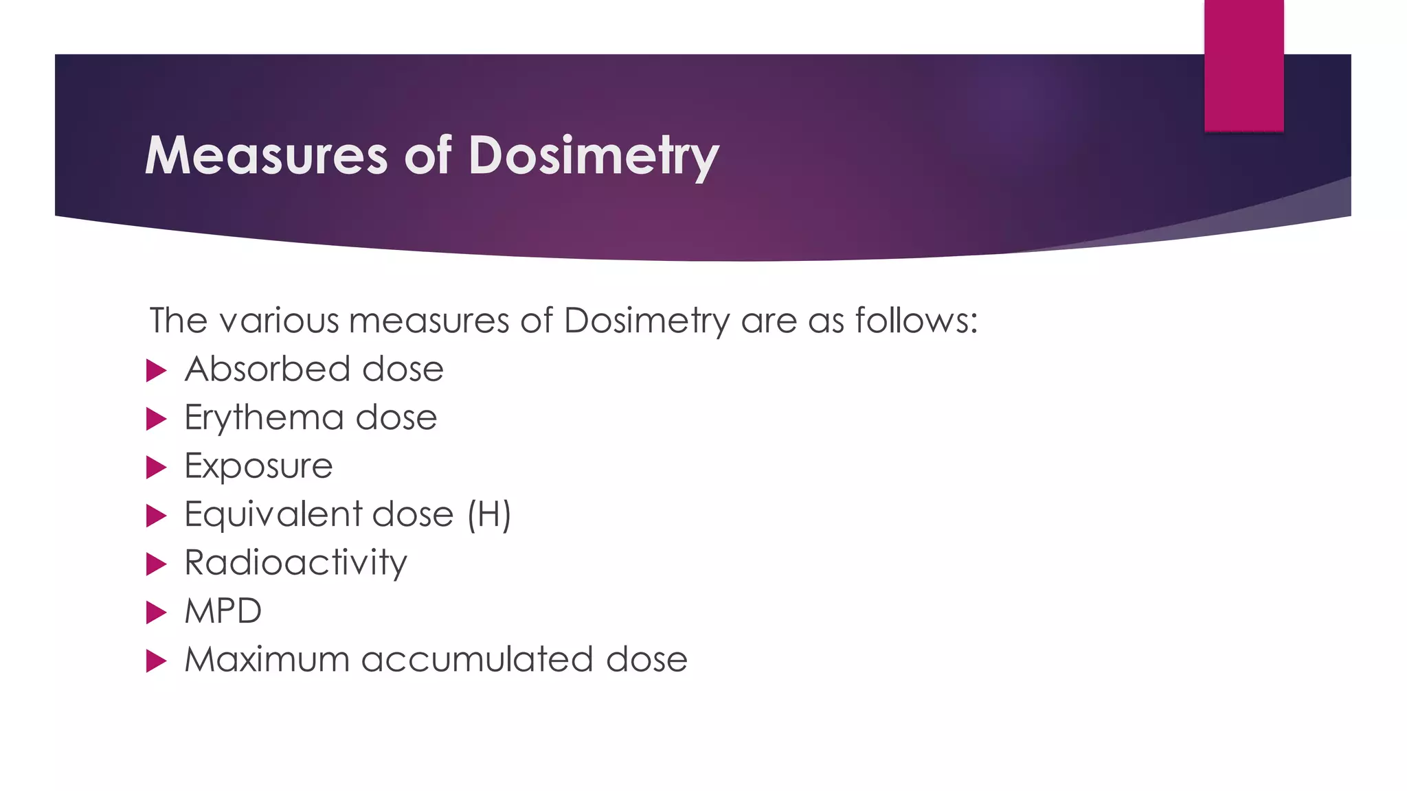 Dosimetry | PDF