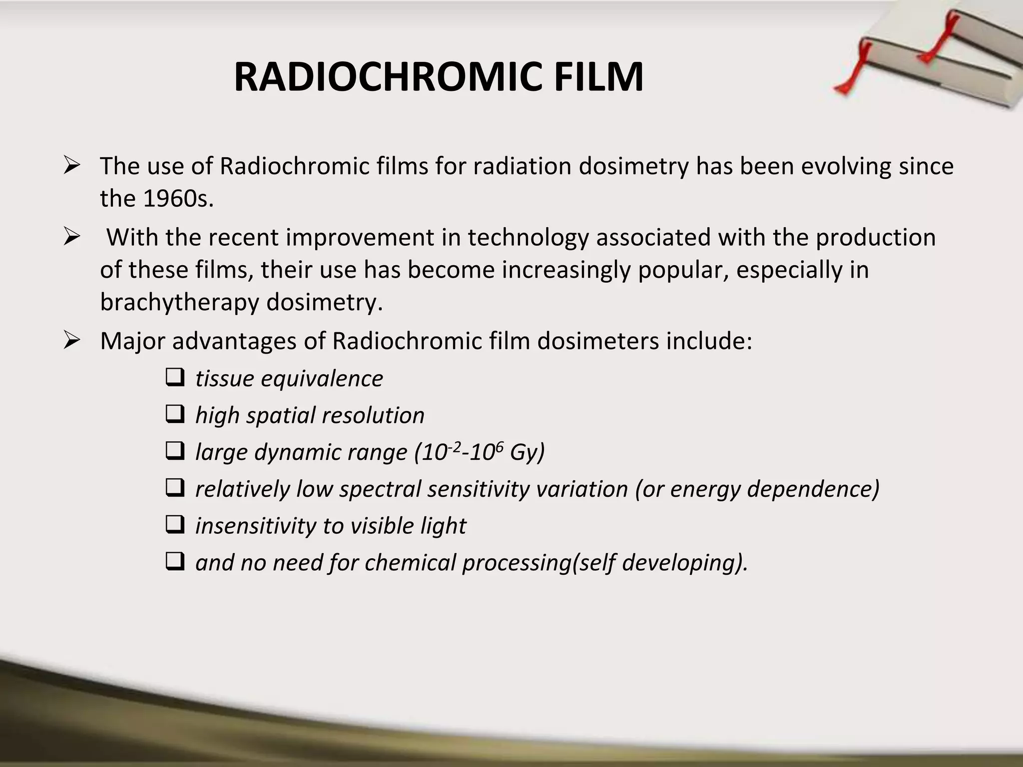 Dosimetry concepts and dosimeters | PPTX